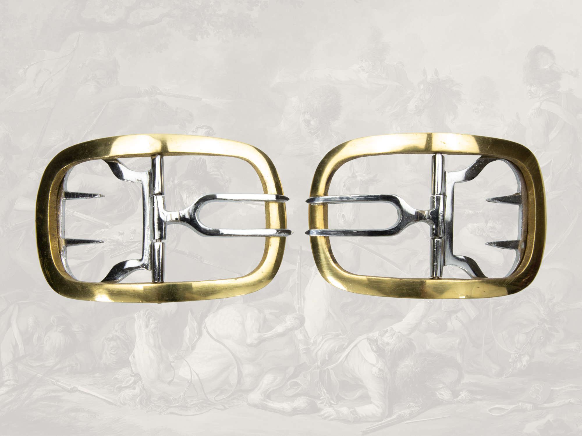 Pair of shoe buckles ‘Nike’ - Re-enactment Shop