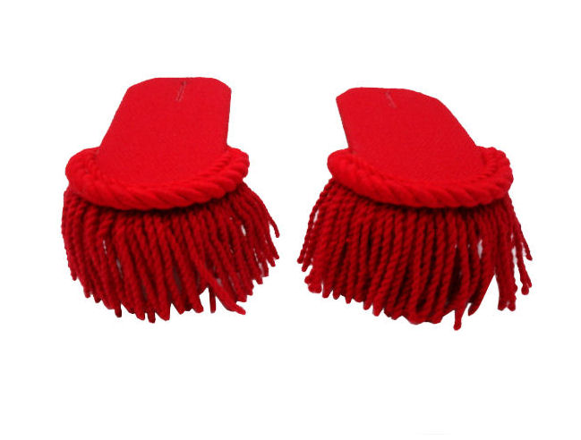 Red epaulettes, pair - Re-enactment Shop