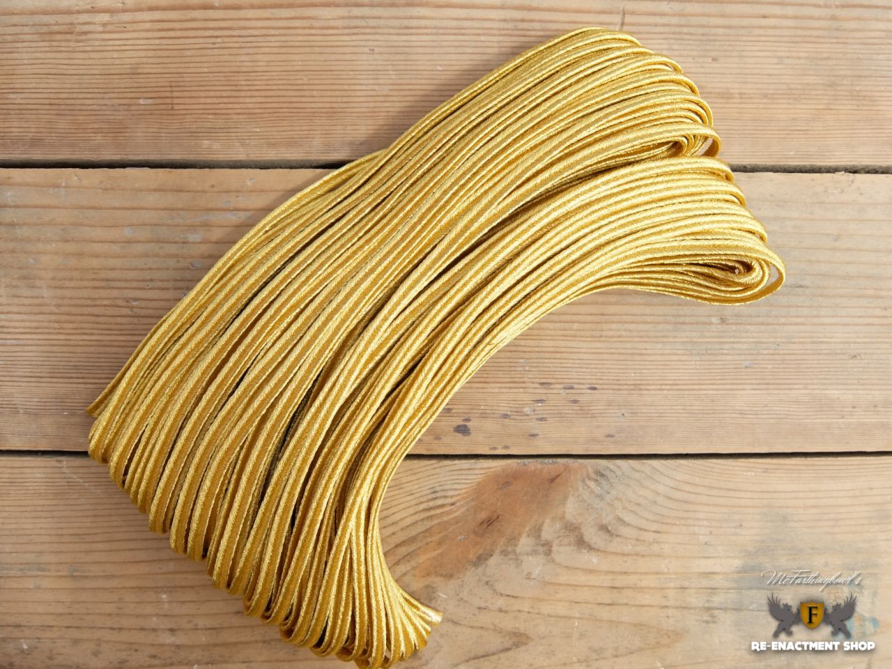 Soutache cord/Russia braid, gold, 5 mm - Re-enactment Shop