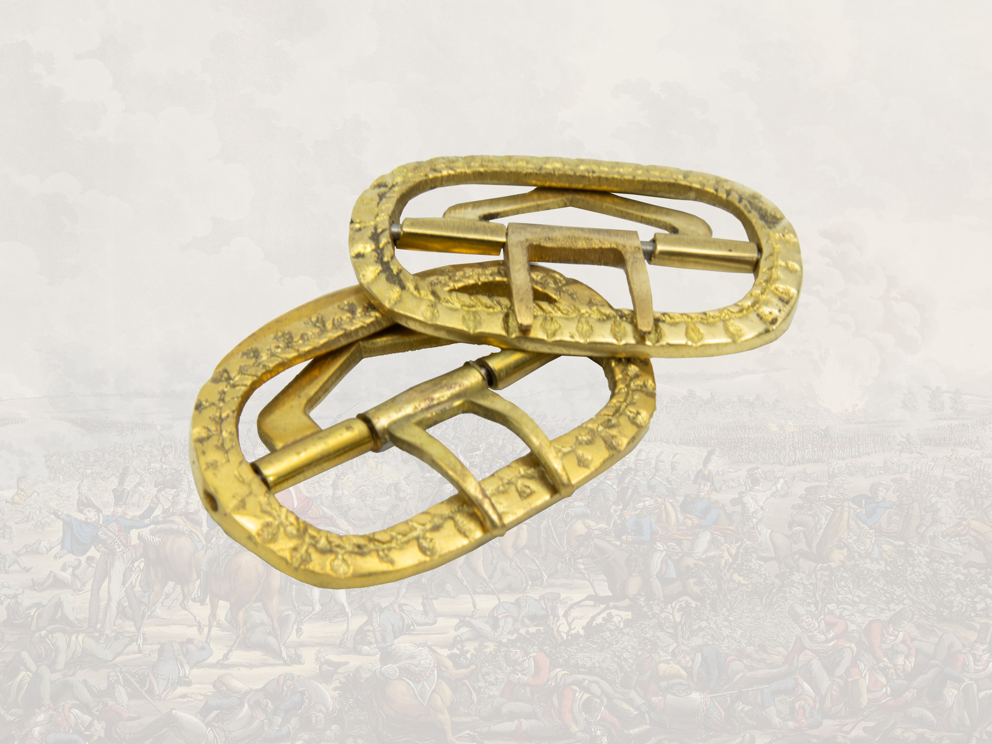 Pair of knee buckles ‘Thalia’ - Re-enactment Shop