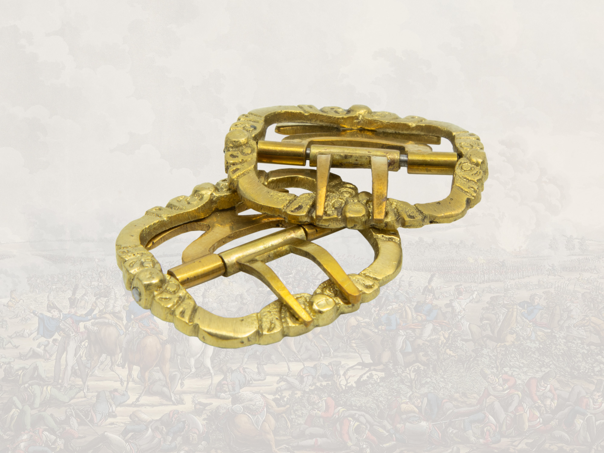 Pair of knee buckles ‘Ganymedes’ - Re-enactment Shop