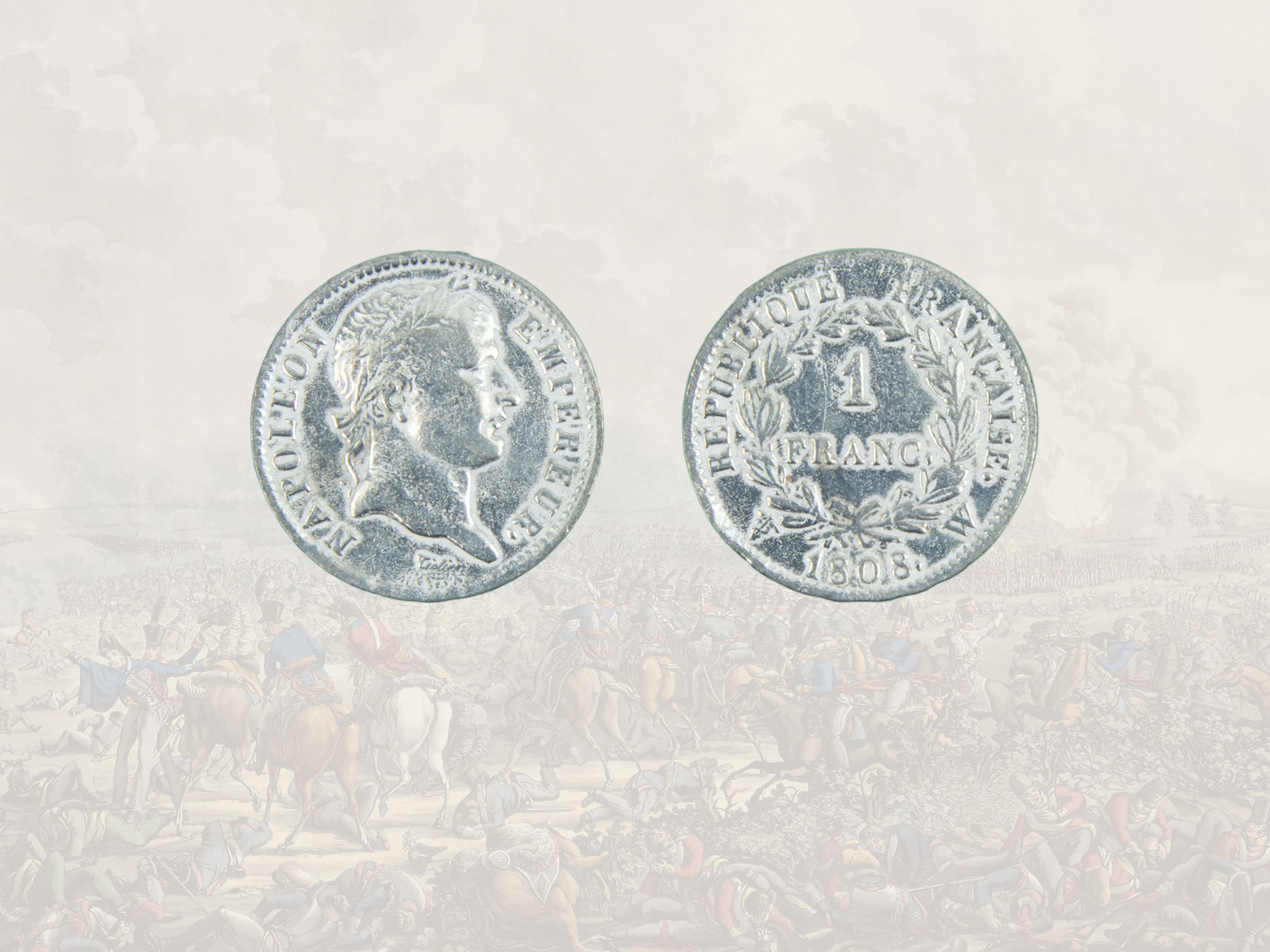 Coin, 1 franc 1808 - Re-enactment Shop